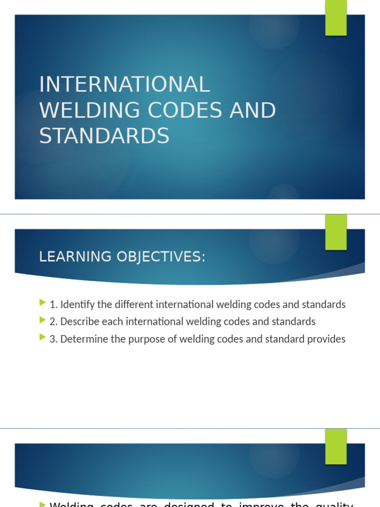 International Welding Codes Overview | PDF | Welding | Construction