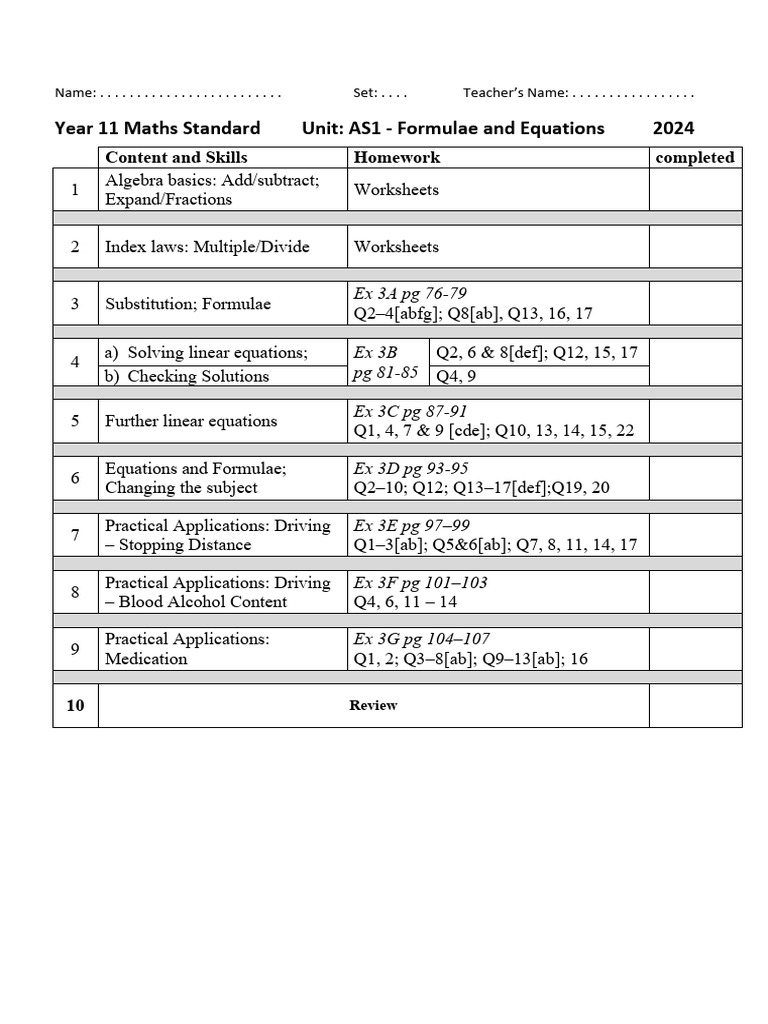 Formulae and Equations Booklet 2024 | PDF | Dose (Biochemistry) | Chemistry