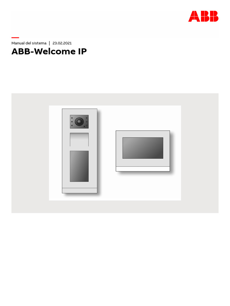 2CKA002973B7995 System-Manual Welcome-IP ABB SPA 2021-03-01 | PDF ...