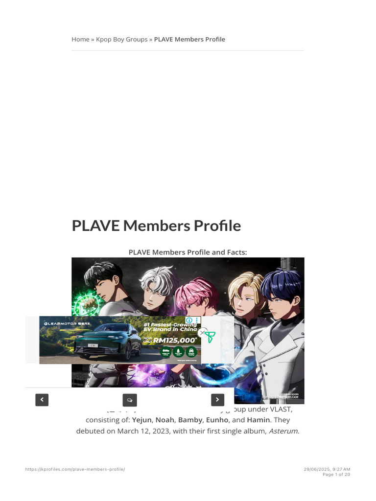 PLAVE Members Profile (Updated!) - Kpop Profiles | PDF