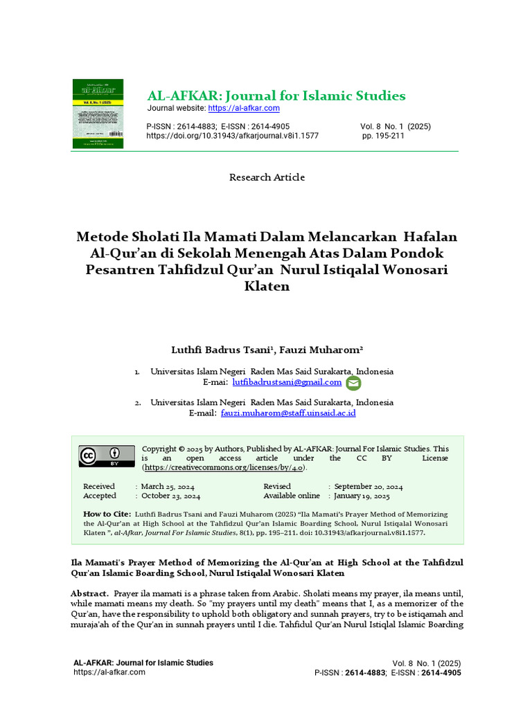 100 Luthfi Badrus Tsani Galley | PDF