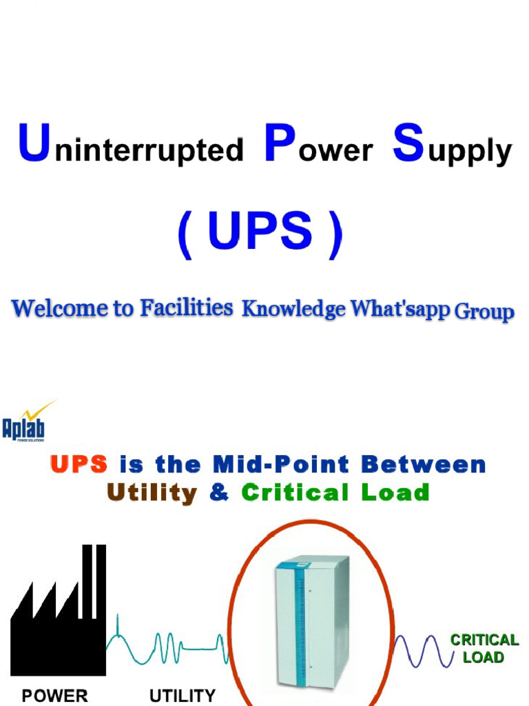 UPS Basics | PDF