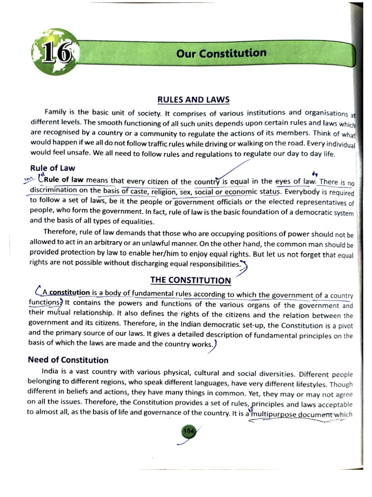 Our Constitution Lesson | PDF