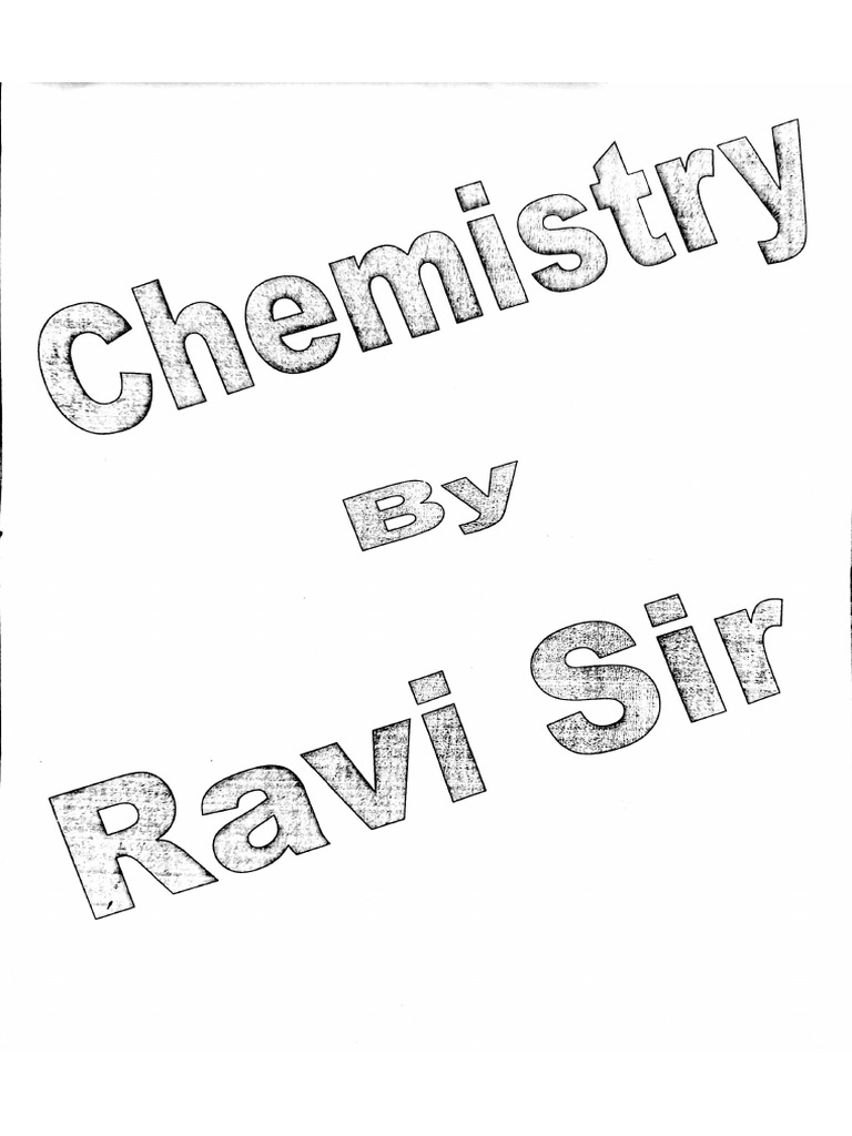 Ravi Sir Chemical Bonding Notes | PDF