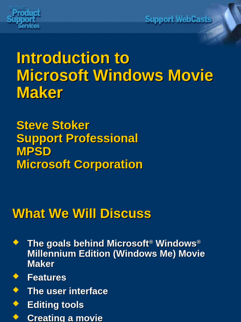 Introcuction To Microsoft Windows Movie Maker | PDF | Microsoft Windows | System Software