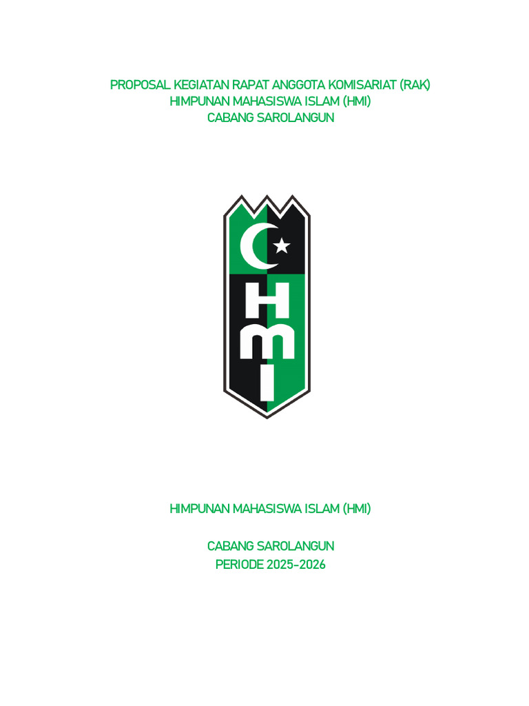 Rapat Anggota HMI Cabang Sarolangun | PDF