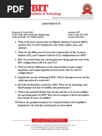 BJT BJT Questions and Solutions | PDF