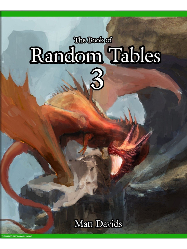 The Book of Random Tables 3 | PDF