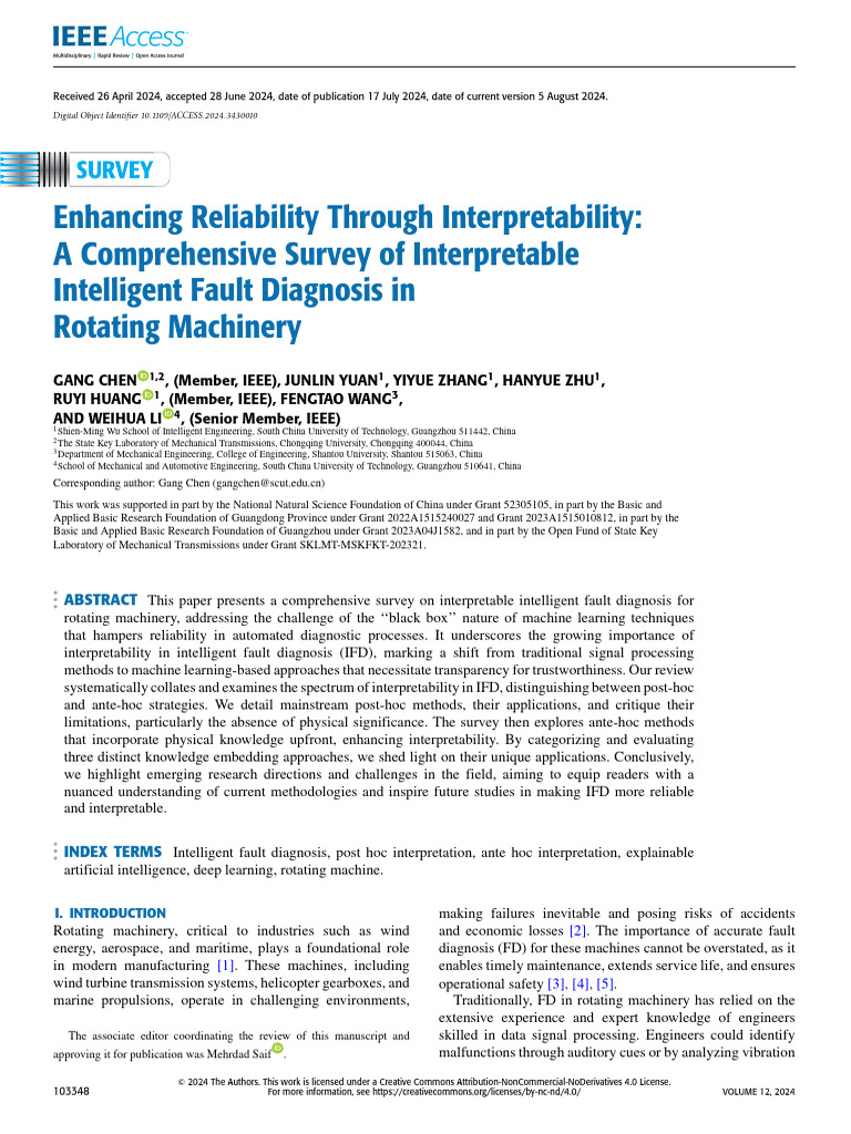 Enhancing Reliability Through Interpretability A Comprehensive Survey of Interpretable ...