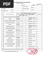 Crew's Effects Declaration Form | PDF