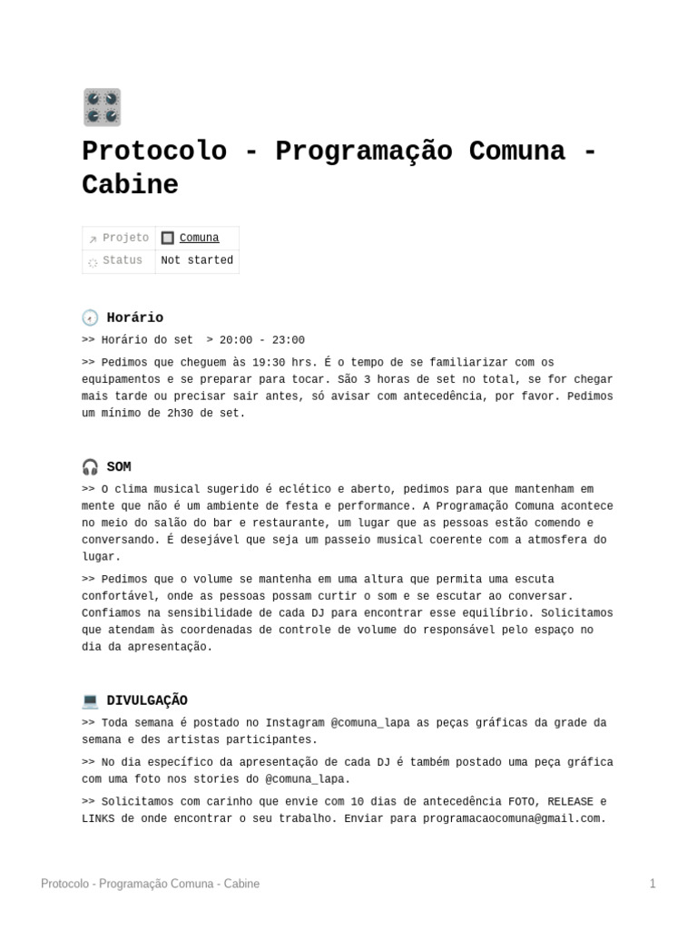 Protocolo_Comuna | PDF | DJ