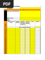 Daily Stock Record Book | PDF