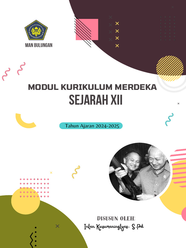 Warna Warni Geometri Kreatif Cover Modul Pembelajaran Dokumen A4-2 | PDF