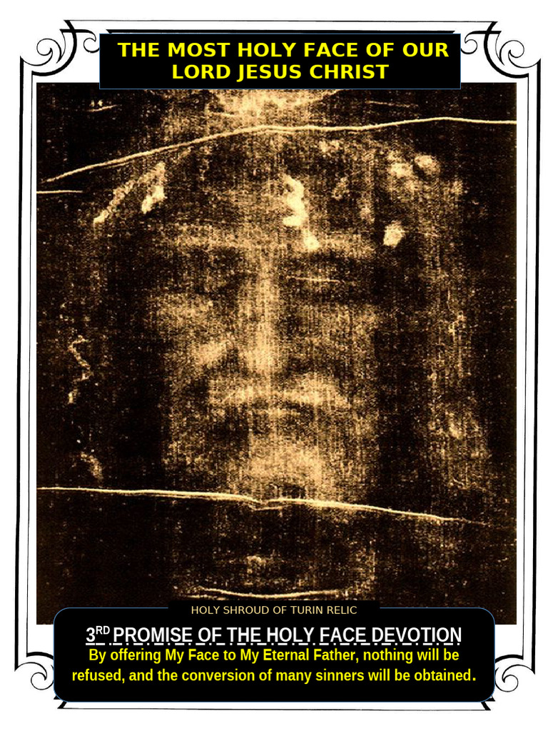 Holy Face Devotion Promises Explained | PDF | Religious Belief And ...