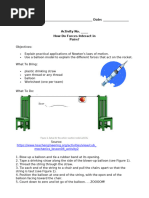 Balloon Rocket Experiment Guide | PDF | Newton's Laws Of Motion | Balloon