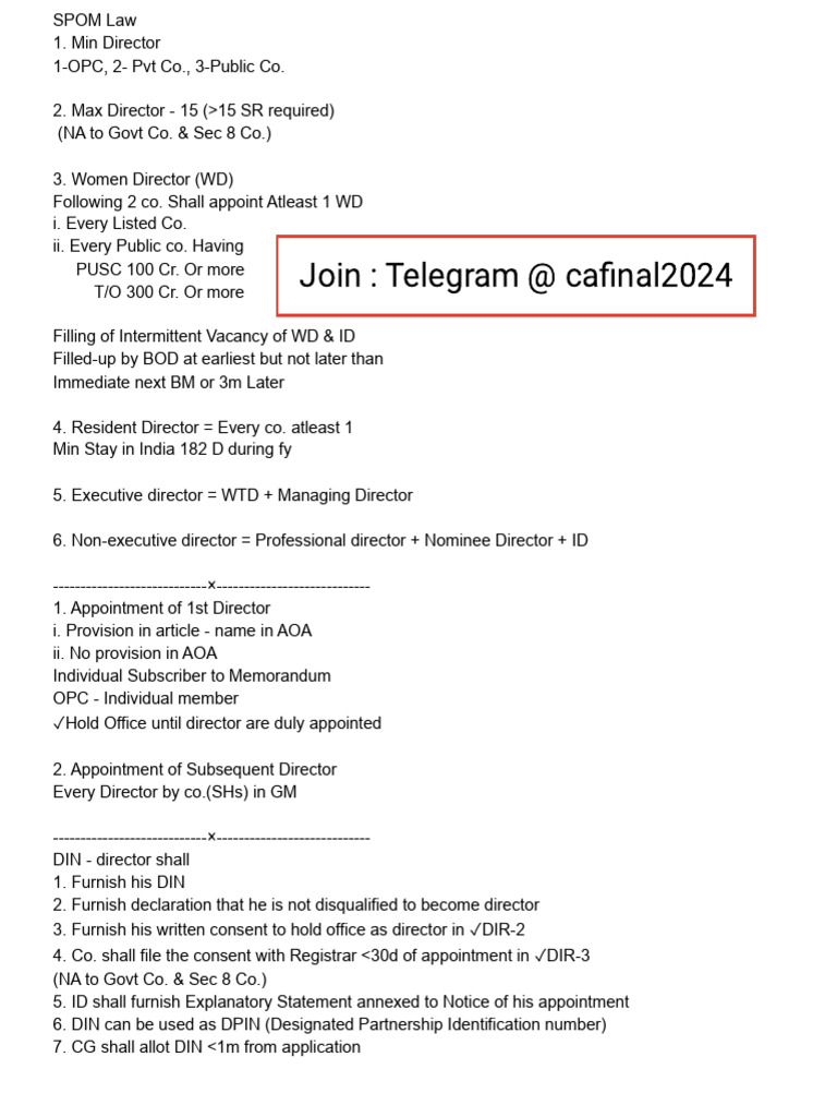40 Marks Company Law - SPOM | PDF | Chess Theory | Chess Openings