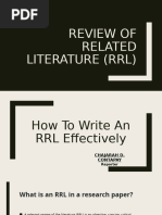 Tips in RRL and RRS Writing | PDF | Methodology | Academic Discipline ...