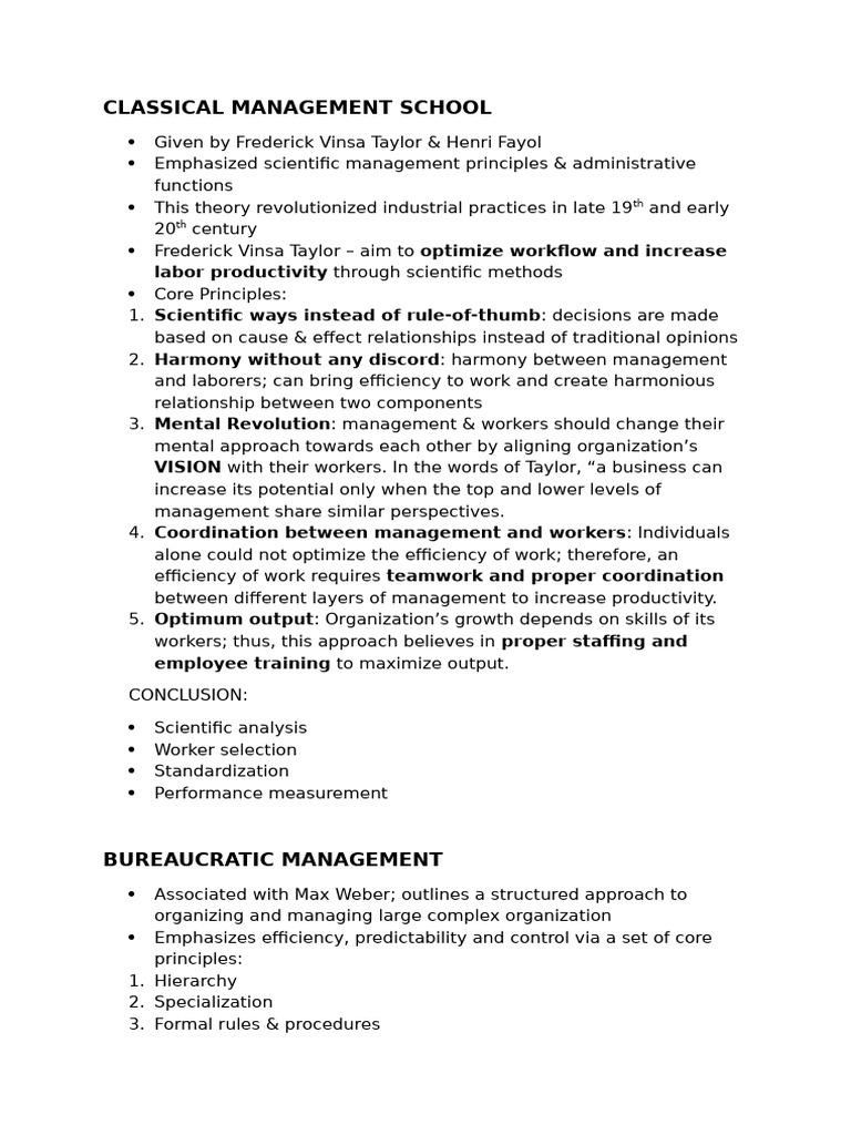 Principles of Theories of Management | PDF | Strategic Management ...