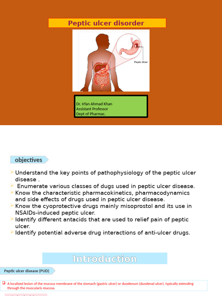 Drugs For Peptic Ulcer IAK | PDF | Stomach | Gastroenterology