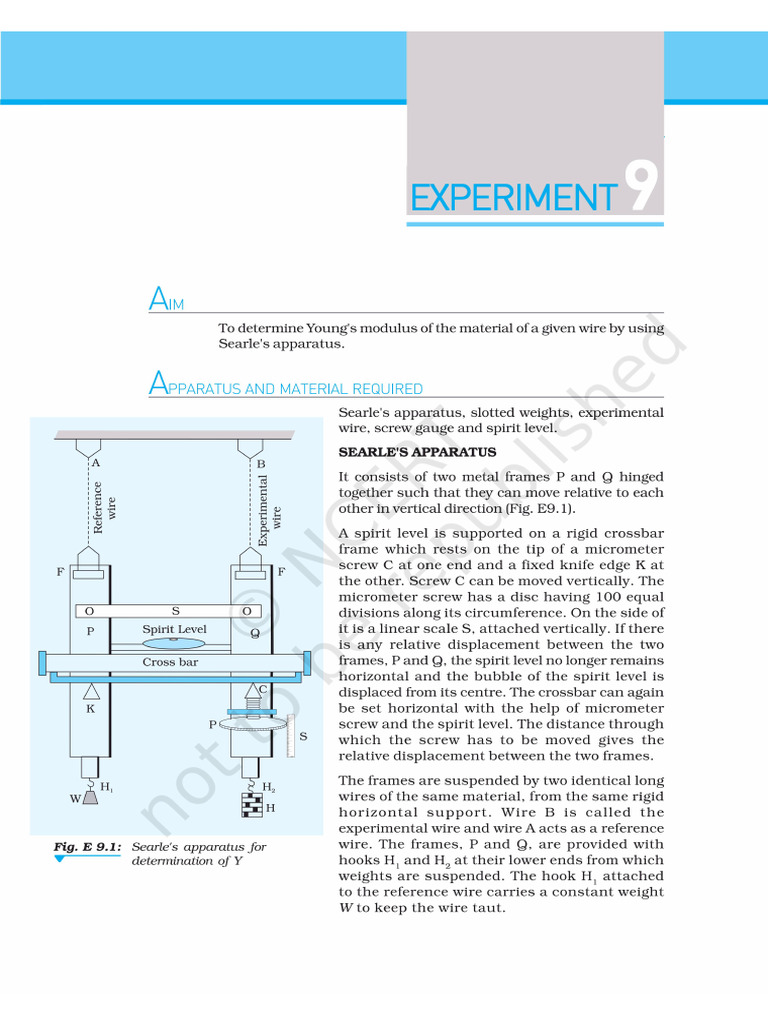NBIS 11th Physics Experiment 8 | PDF