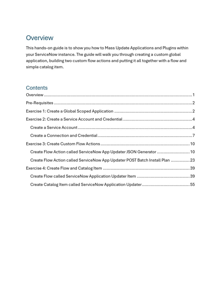 Guide - Automated Servicenow Application | PDF | Annotation | Json