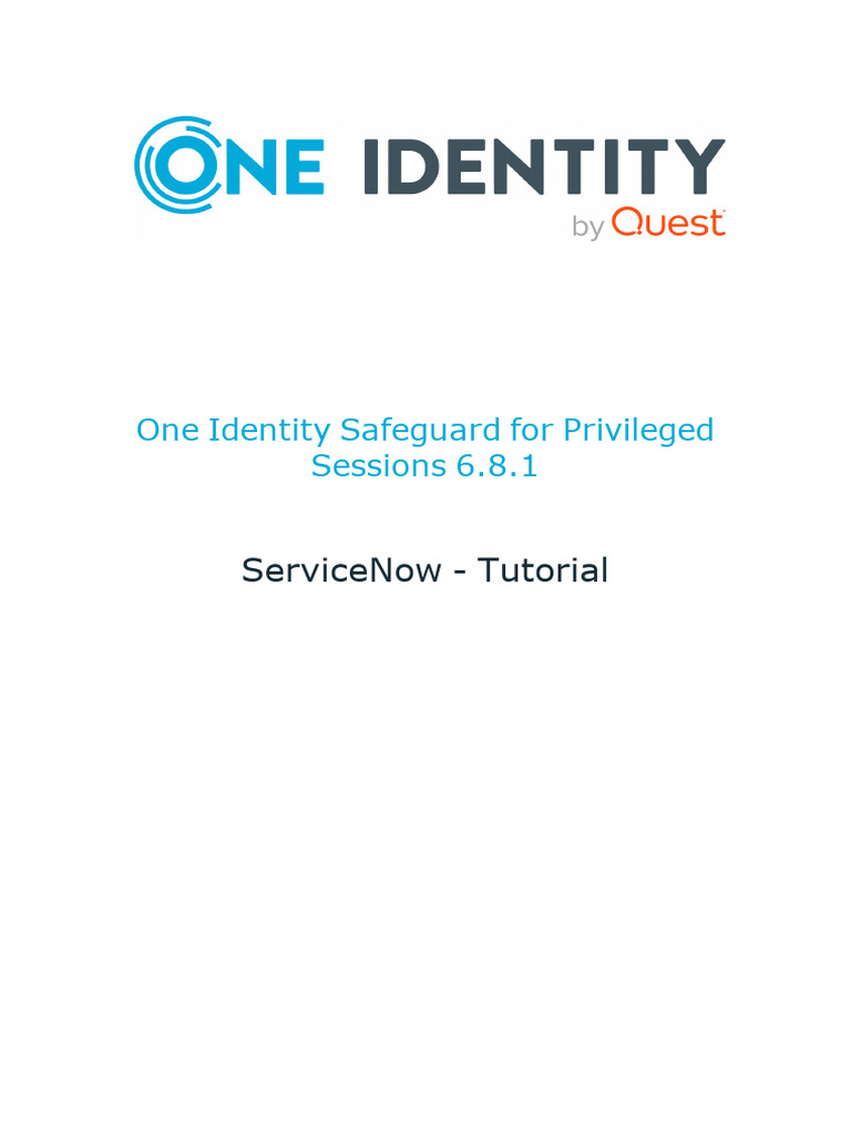 One Identity SPS ServiceNow Guide | PDF | Active Directory | Radius