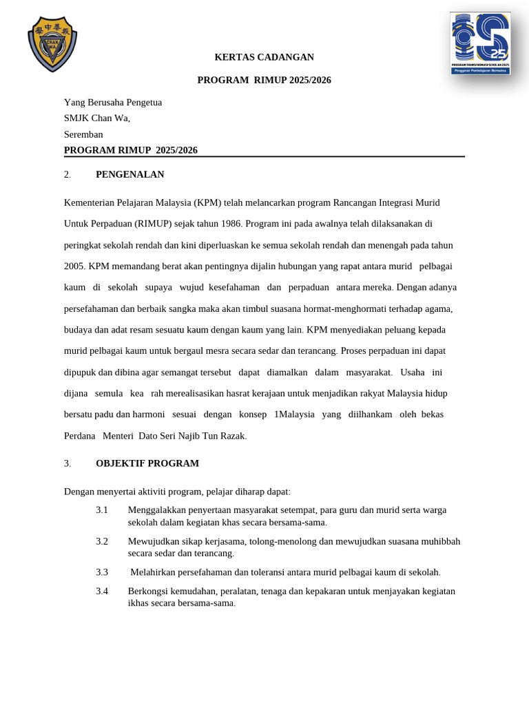 Kertas Cadangan Rimup Kaligrafi | PDF