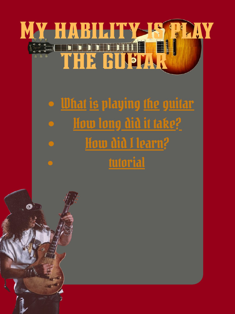 My Hability Is Play The Guitar | PDF