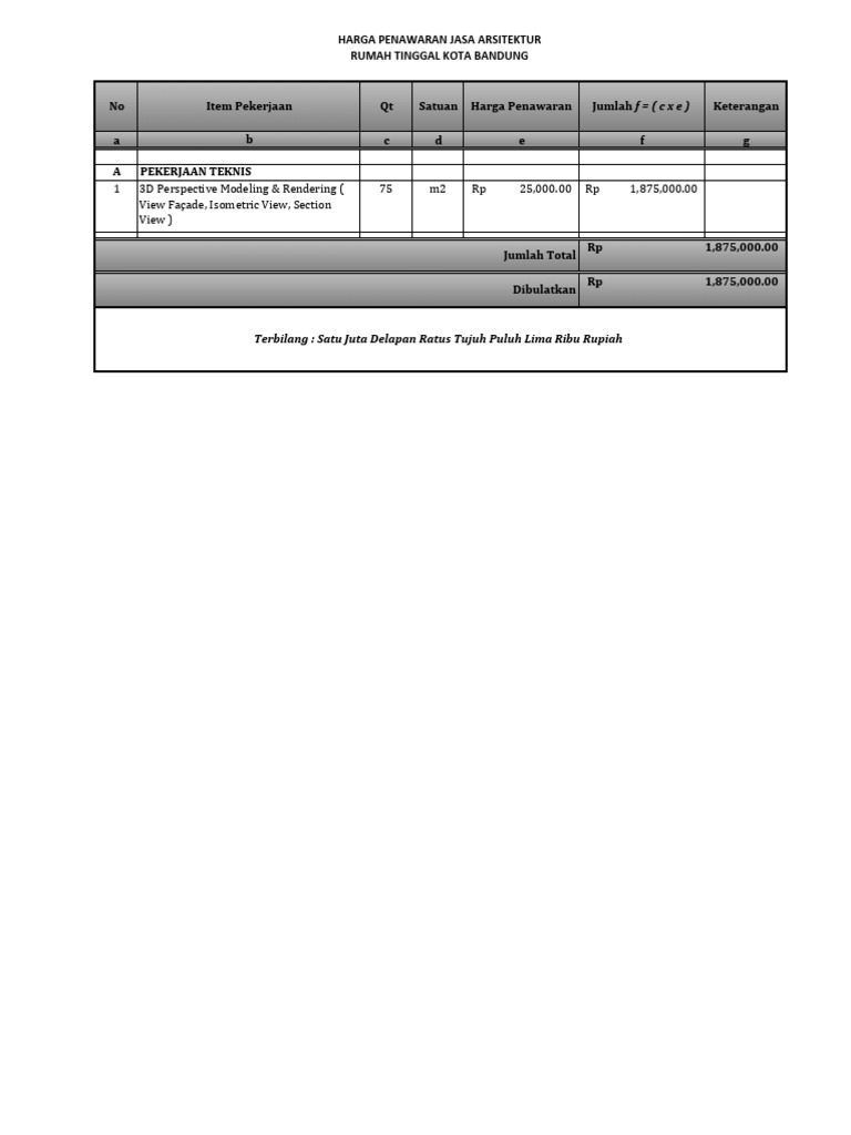 Rab Jasa Arsitek | PDF