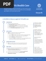 Va Form 10-10172 | PDF | Diseases And Disorders | Medicine