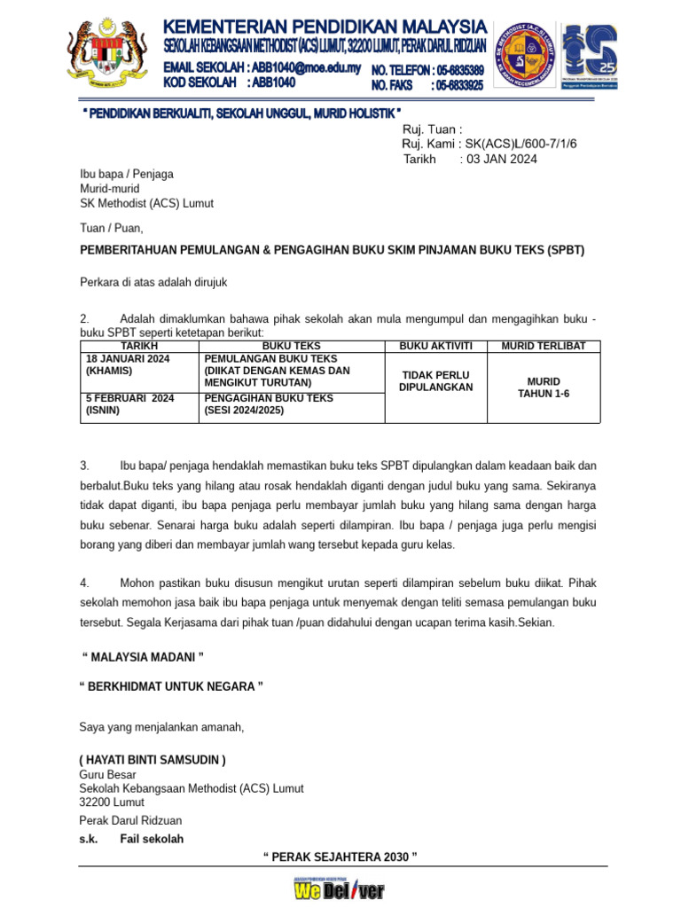 SURAT SPBT 2024 | PDF