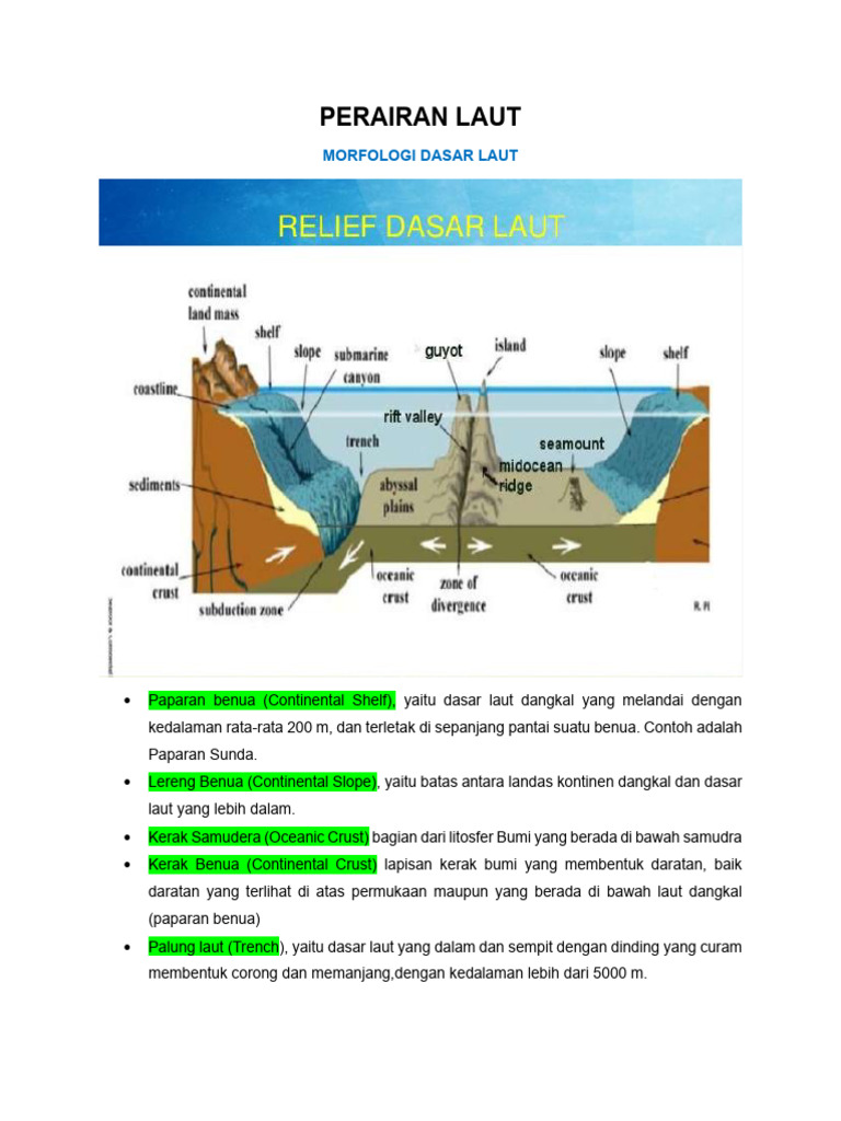 Morfologi Dasar Laut Indonesia | PDF