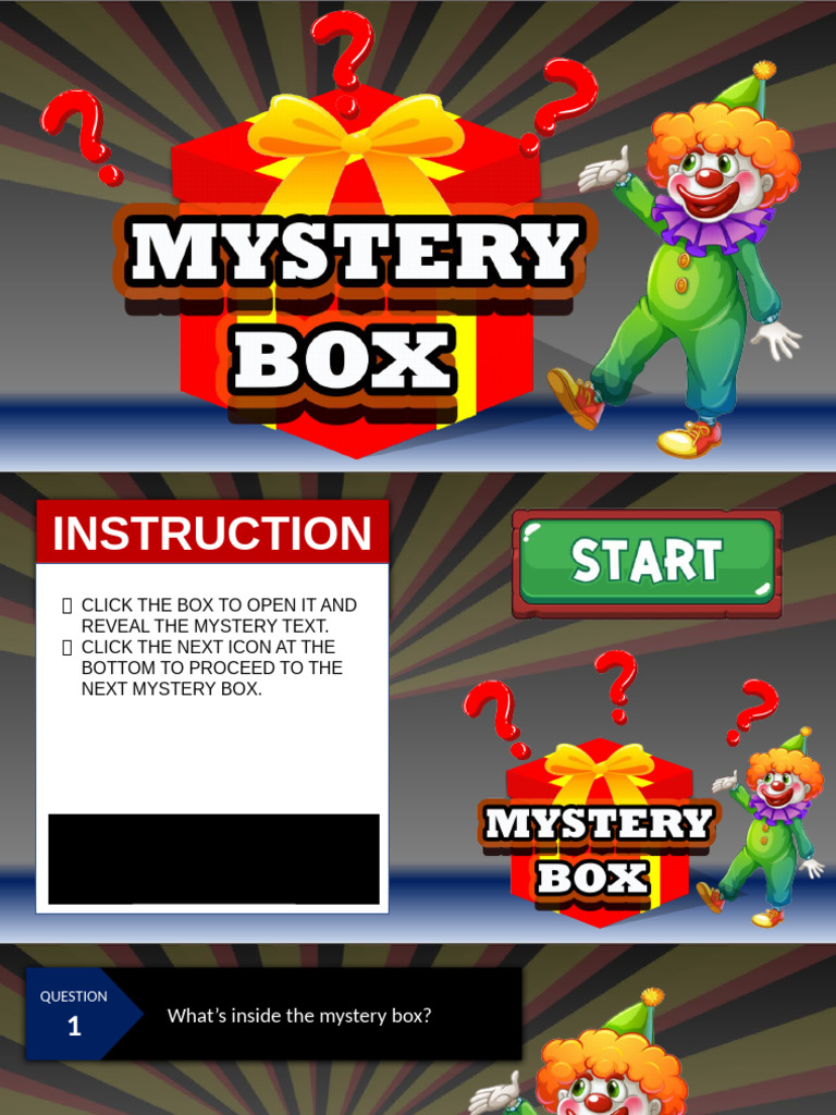 Mystery Box Powerpoint Template | PDF