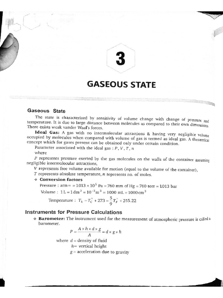 Gaseous State | PDF