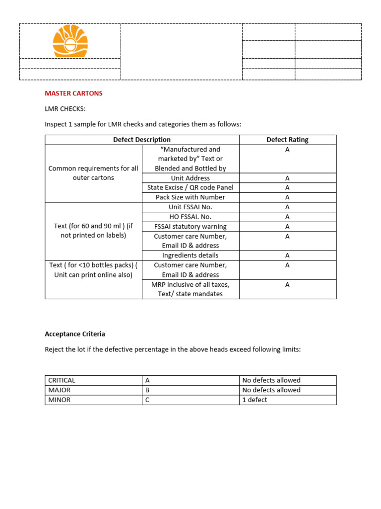 Master Cartons | PDF