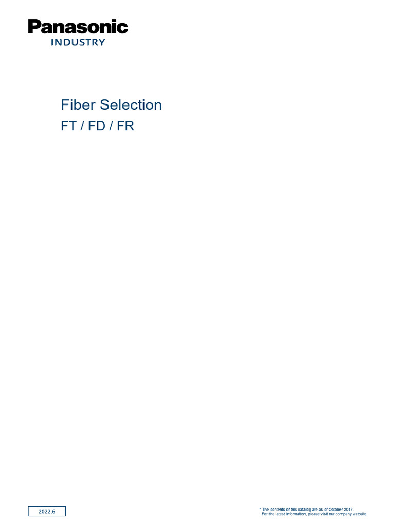 Fiber Selection e Cata | PDF | Optical Fiber | Beam (Structure)