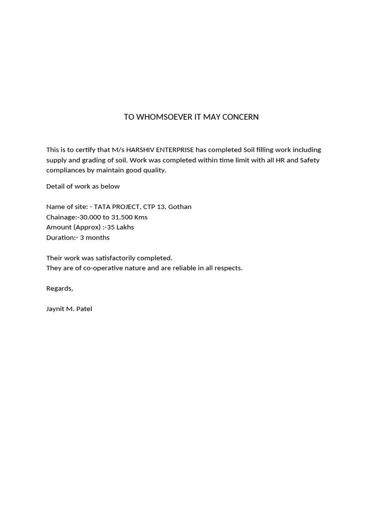 Work Completion LT TR | PDF