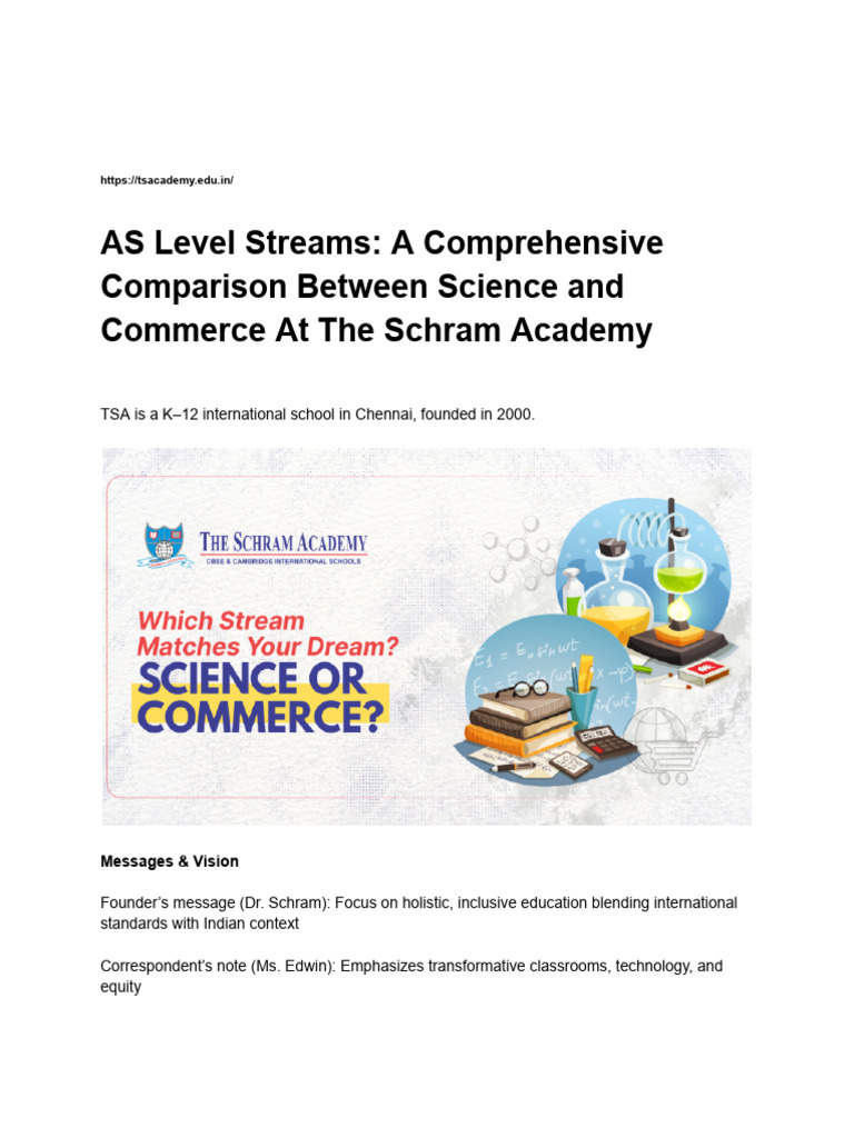 As Level Showdown - Science or Commerce | PDF | Science | Mathematics