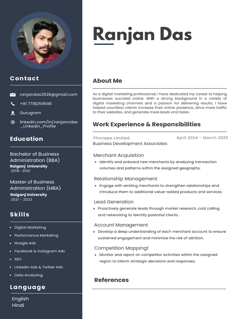 Ranjan Das Resume.. | PDF