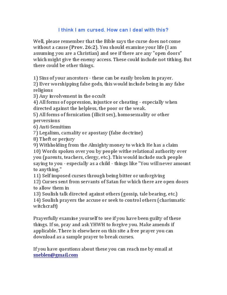 I Think I Am Cursed | PDF