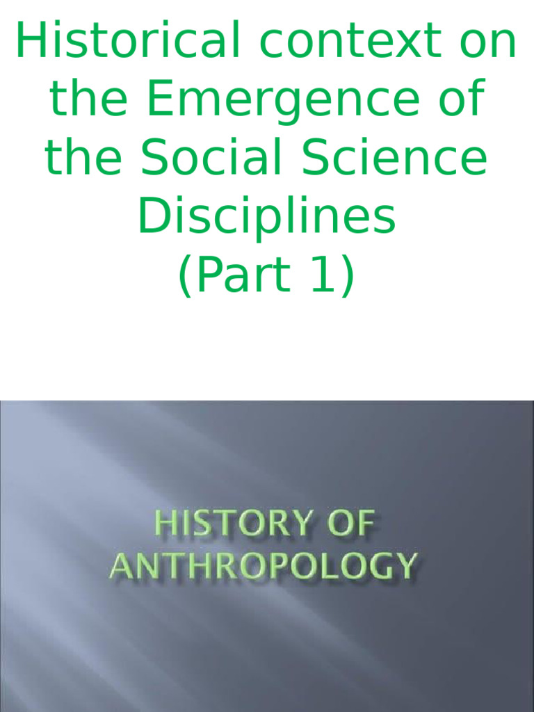Historical Emergence Part 1 | PDF