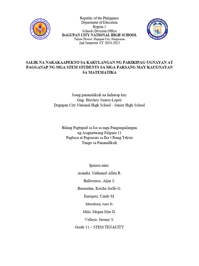 Pananaliksik Group 3 | PDF