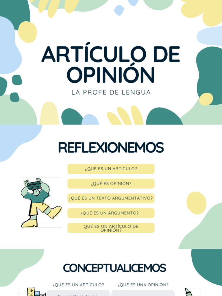 El Artículo de Opinión | PDF | Argumento