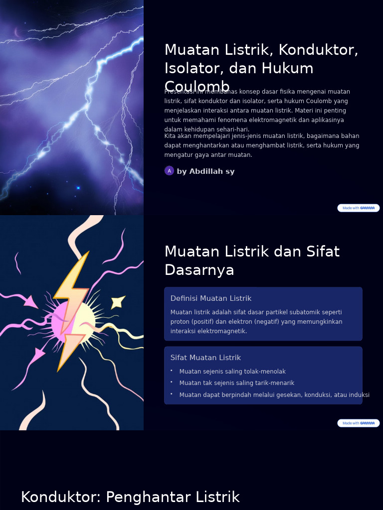 Muatan Listrik dan Konduktor | PDF
