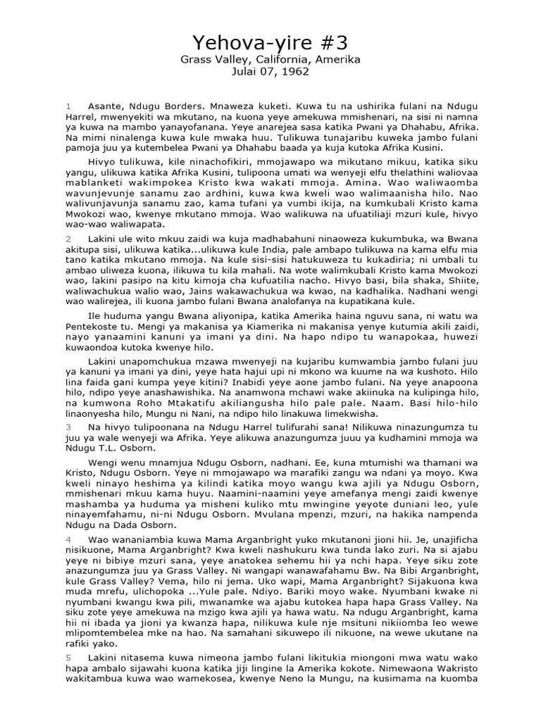 Swahili 62 0707 A4 FullSheet | PDF