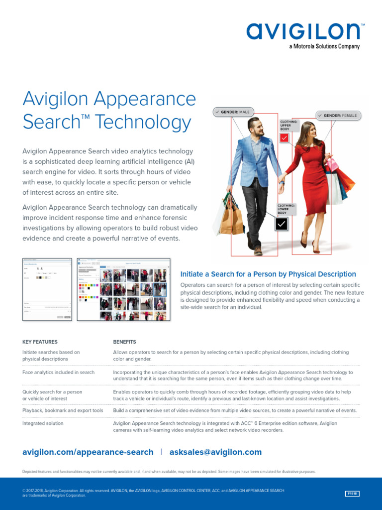 Avigilon Appearance Search | PDF | Artificial Intelligence ...