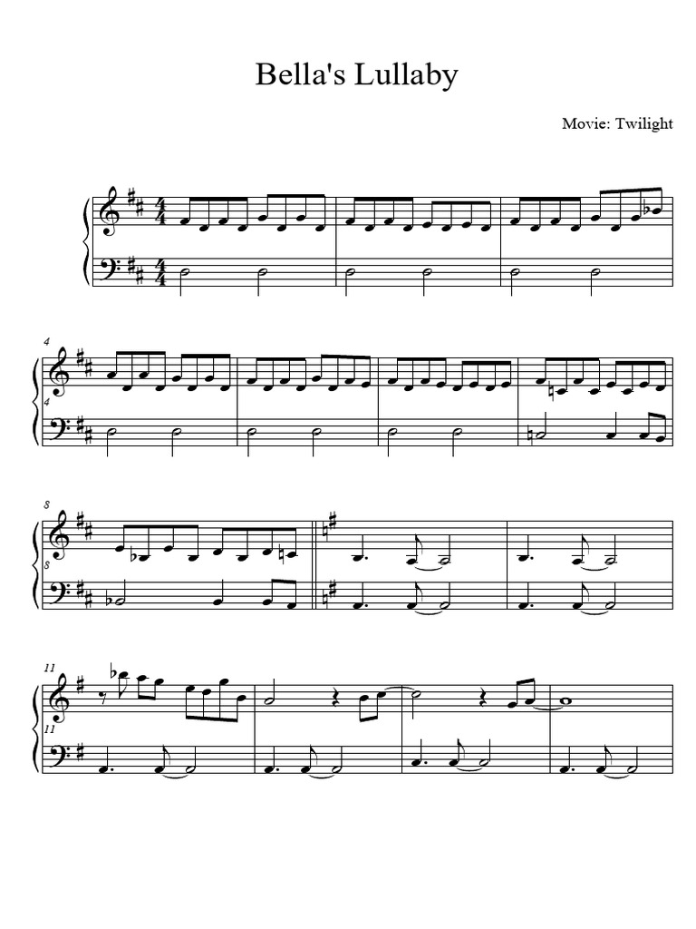 Bella's Lullaby - Juju | PDF