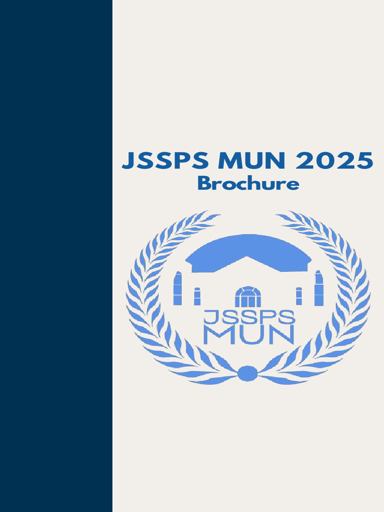 JSSPS MUN 2025 Conference Brochure | PDF