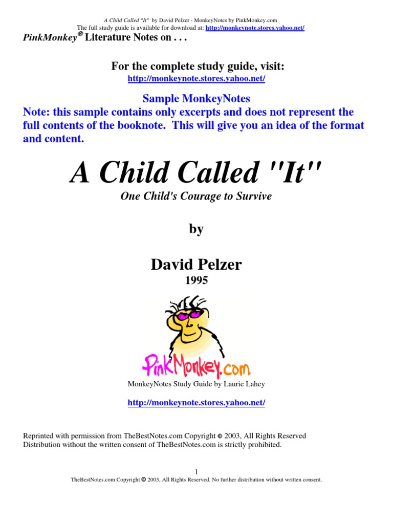 Child Called It Literary Analysis | PDF | Narration | Hero