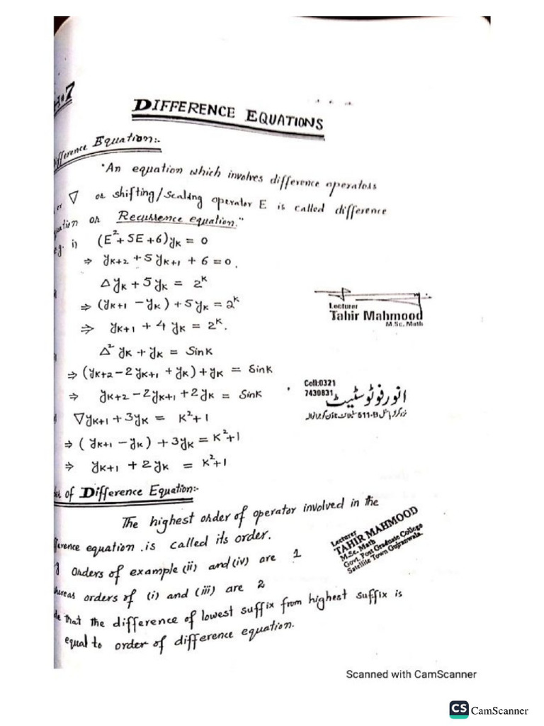 Numerical Analysis-II 8th Semester by Tahir Mehmood | PDF